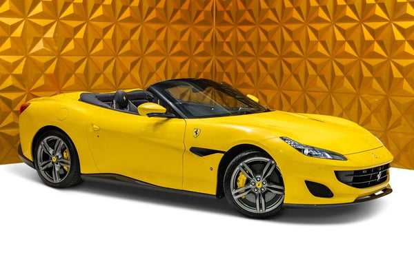 2020 Ferrari Portofino Yellow Convertible Coupe Sports Car with 4 Seats ...