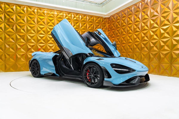 2021 McLaren 765LT - Blue Coupe with Butterly Doors and 2-Seats 4.0T V8 ...